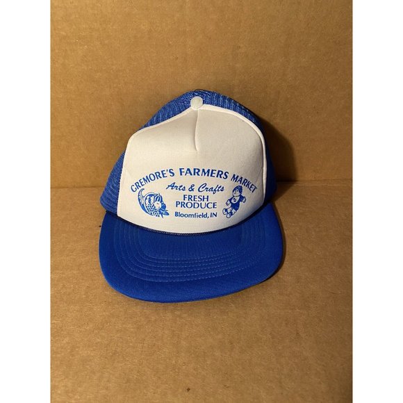 Signature | Accessories | Vintage Farmers Blue Truckers Hat Cap ...